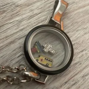 Origami Owl | Jewelry | Origami Owl Silver Badge Clip Necklace Teacher ...